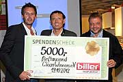 4. Biller Benefizgala am 19.10.2012: Großzügige Spende an Clean Winners