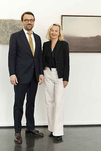 Katja Burkard und Hans Mahr, Mon Muellerschoen und Max Beckmann-Enkelin ...