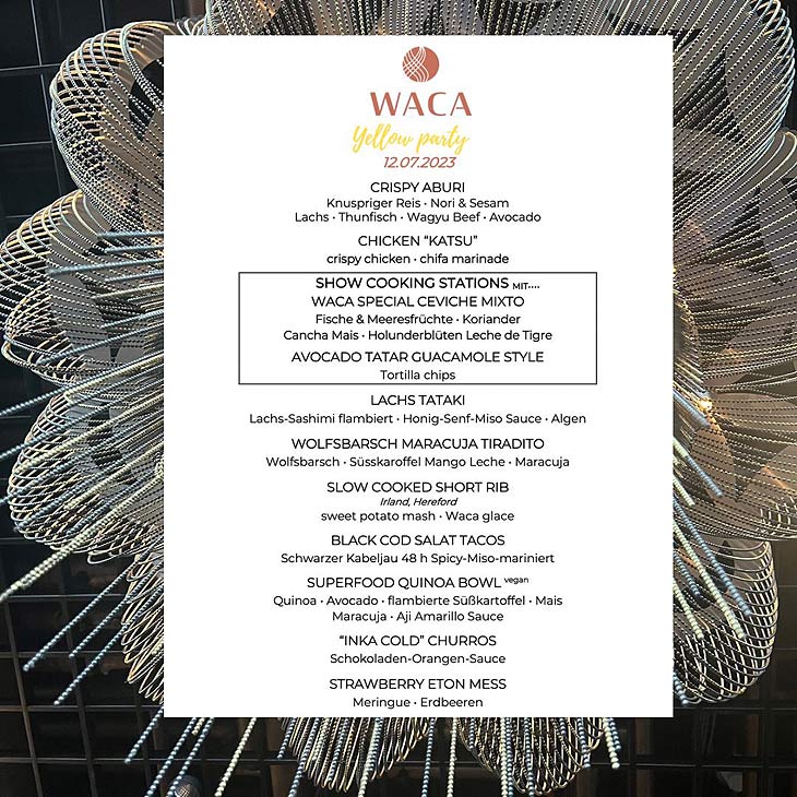 WACA Yellow-Event am 12.07.2023 zum Zweijährigen in der historischen ...